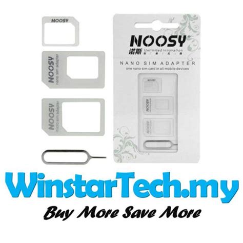 Noosy Convert Nano To Micro Or Standard In SIM Card Adapter Set Lazada