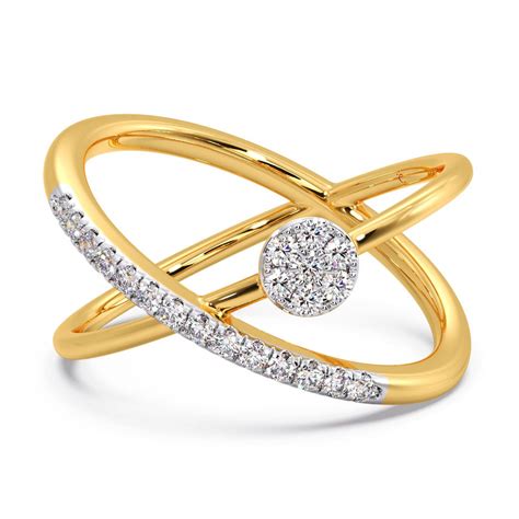 Discover Criss Cross Diamond Ring For Her Priced Under 35k Candere