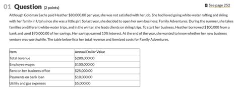 solved 01 question 2 points see page 252 although goldman