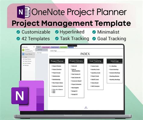 Onenote Project Planner Template 2024 2025 Comprehensive Onenote