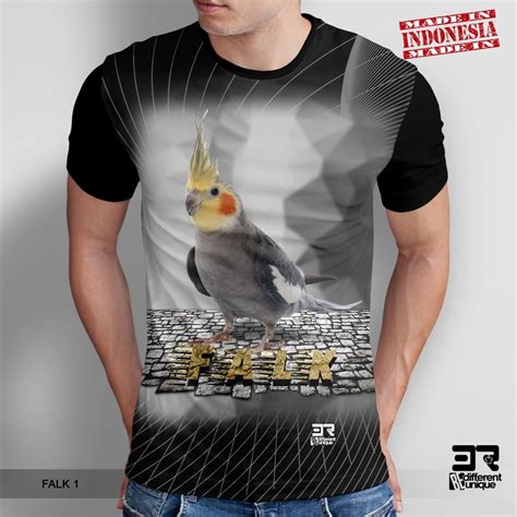 Jual Kaos Pria Kaos Print Distro 3r Burung Falk 1 Shopee Indonesia