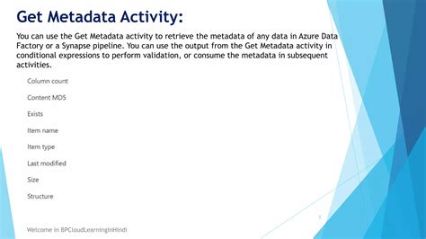 38 Get Metadata Activity In Azure Data Factorypptx