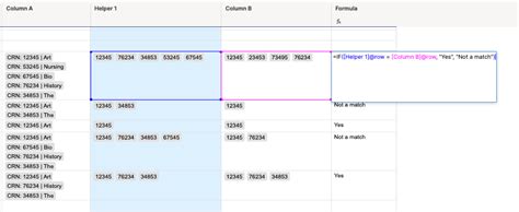 Compare Two Cells To Match Or Display What Does Not Match Smartsheet Community