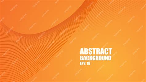 Premium Vector Orange Abstract Background Wallpaper With Curve Line For Backdrop Or Presentation