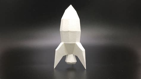 로켓 종이모형 만들기 블렌더 모델링