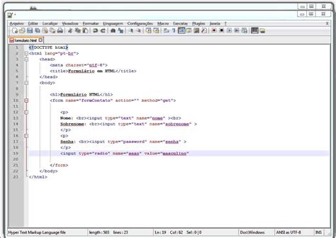 textform formulário html
