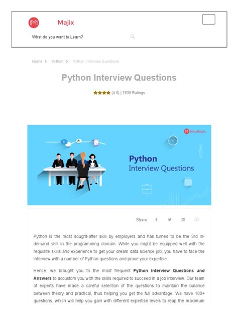 top 70 python interview questions you must learn in 2020 pdf