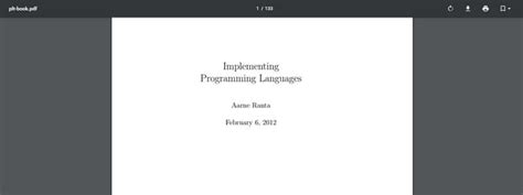Implementing Programming Languages