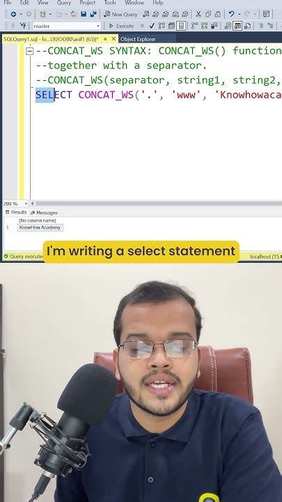 Sql Server Concatenating Multiple Strings Using Concatws Function Youtube