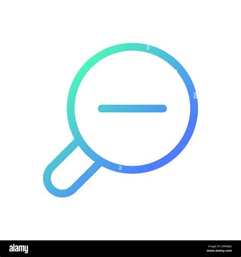 Magnifying Glass With Minus For Map Pixel Perfect Gradient Linear Ui