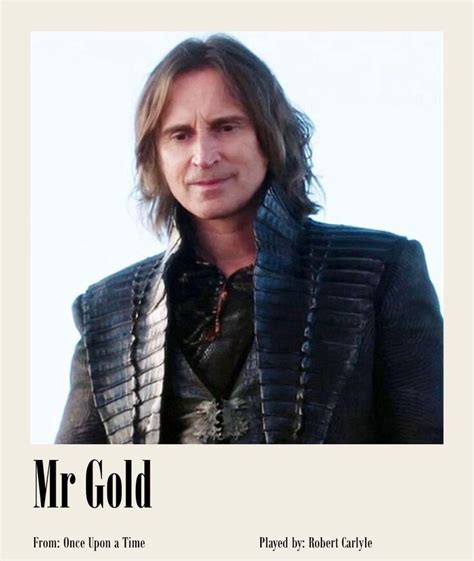 Mr Gold Character Poster Robert Carlyle Robert Rumple And Belle