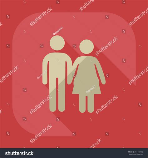 Stick Figure Man Woman Couple Stock Vector Royalty Free 411176170 Shutterstock