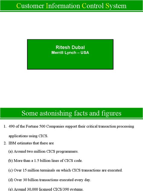 Cics Day 1 Pdf Computer Terminal Computer Program