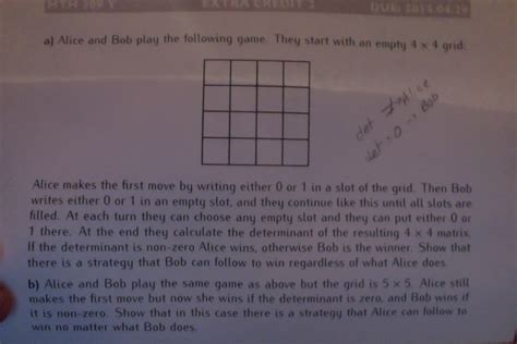 Alice And Bob Play The Following Game They Start With Chegg Com