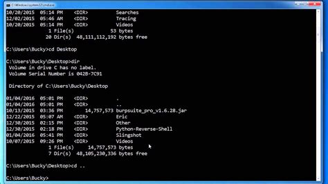Windows Command Line Tutorial 2 Listing Files And Directories Youtube