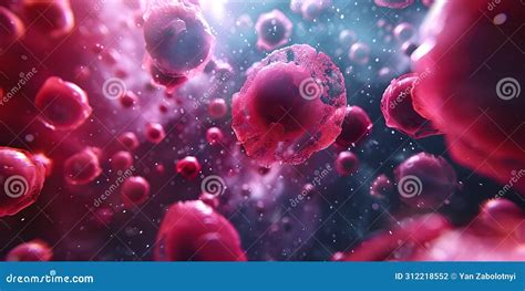 Rubyhued Cells Circulate In A Human System Drifting Unbound Within The Bodys Internal Anatomy