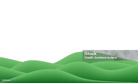 녹색 잔디 파도 그라디언트 3d 배경 벡터 언덕 하늘 봄 산 잔디 정원 자연 패턴 만화 여름 필드 포스터 종이 연단 흐릿한 장면 플라스틱 게임 랜드 공원 바닥 초목에 대한