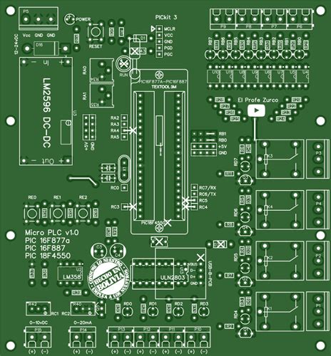 Construye Tu Propio Plc Entrenador De Pic 16f877a 16f887 18f4550