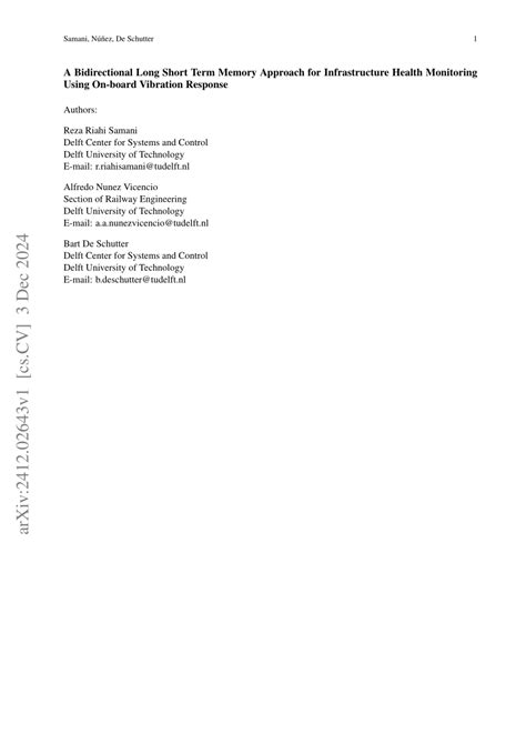 Pdf A Bidirectional Long Short Term Memory Approach For