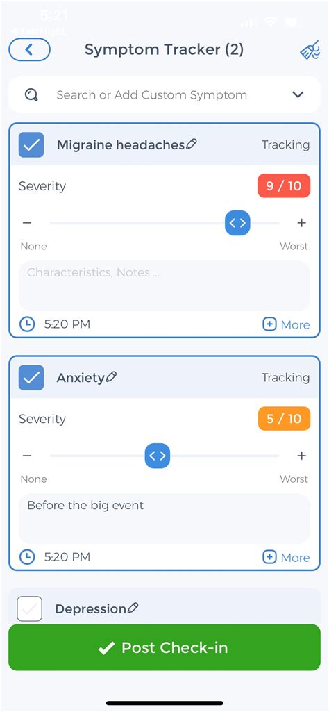 Symptom Tracker App