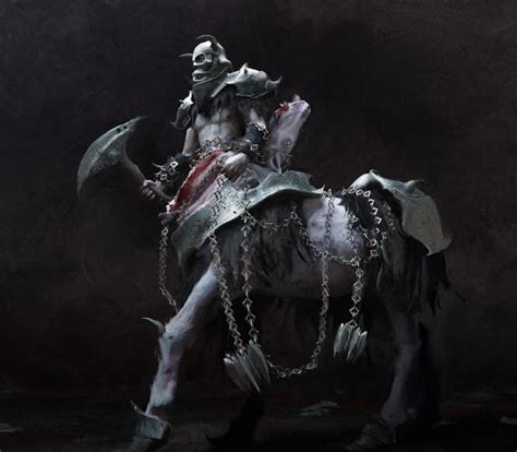 Comm Art Undead Centaur Rdnd