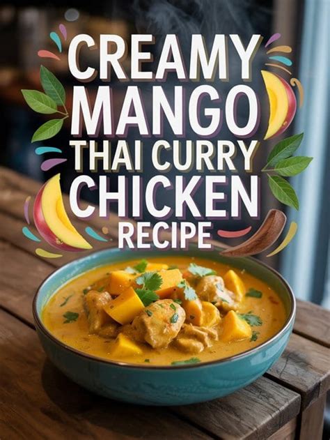 Creamy Mango Thai Curry Chicken Recipe Forks And Figs