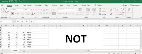 The Not Function Excelpedia