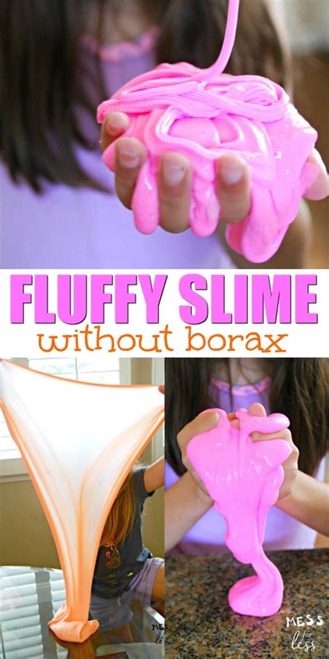 Fluffy Slime Recipe Without Borax Mess For Less
