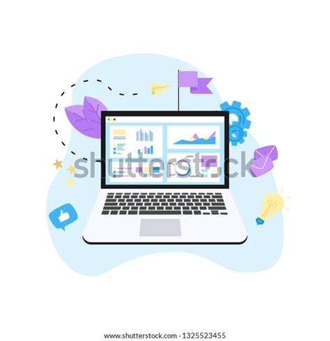Data Analysis Design Concept Graph Diagram Stock Vector Royalty Free 1325523455 Shutterstock