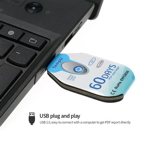 [phg Lowest] Waterproof Usb 2 0 Pdf Disposable Temperature Data Logger 60 Days Cold Chain