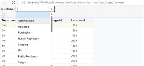 Hidefew Select Items With Hahmap Values Oracle Forums