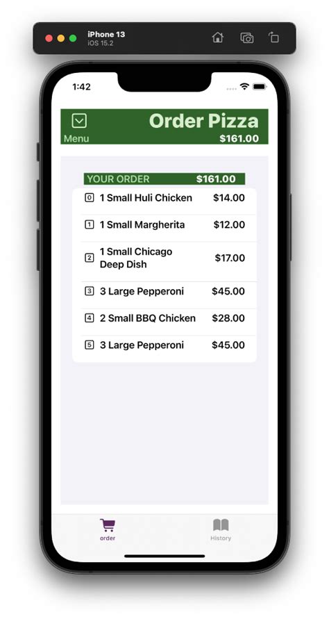 Github Cordhernandezswiftui Pizzaapp A Pizza App To Practice My Swiftui Skills