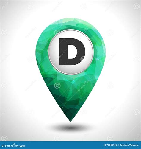 Map Pin Design Modern Icon Pointer Vector Symbol Stock Vector