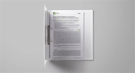 Green Extraction Methods For Extraction Of Polyphenolic Compounds From Blueberry Pomace