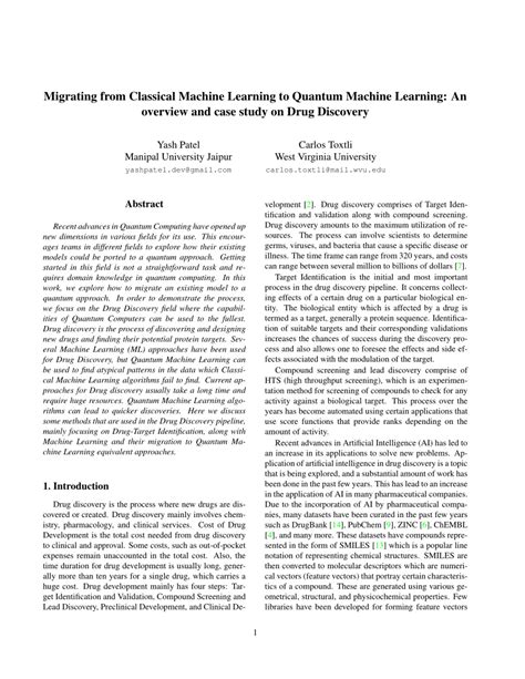 pdf migrating from classical machine learning to quantum machine