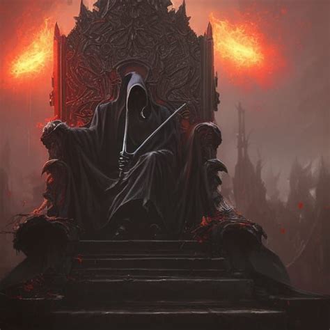 Grim Reaper On His Throne Ai Generated Artwork Nightcafe Creator