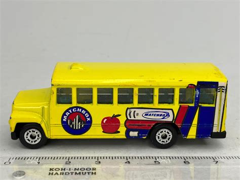 School Bus Matchbox China M3 P14 Vzácnejší Verze Ze Sady City Puz