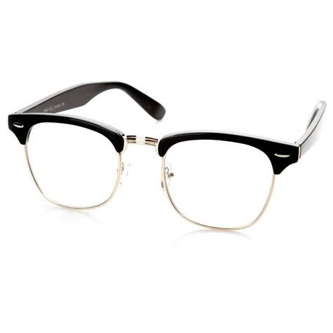 Vintage Inspired Classic Horn Rimmed Nerd Horn Rimmed Uv400 Clear Lens