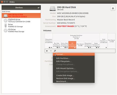 Format Disk In 1404 Ask Ubuntu