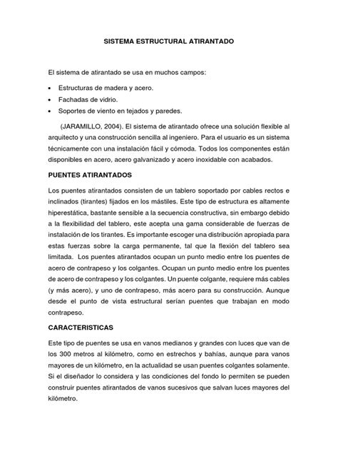 Sistema Estructural Atirantado Pdf