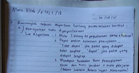 A Randomly Me Tugas Membuat Algoritma Flowchart Peminjaman Buku Di