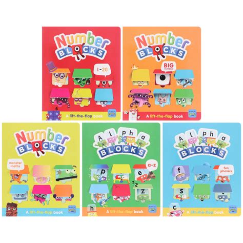 Numberblocks And Alphablocks Lift The Flap 5 Books Collection Set By S — Books2door