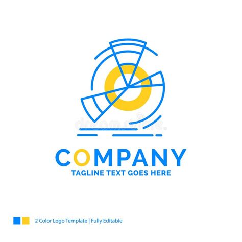 Data Diagram Performance Point Reference Blue Yellow Busines Stock Vector Illustration Of