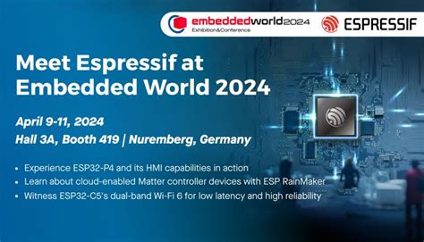 Espressif Systems On Linkedin Embedded Ew2024 Espressif Esp32 Wifi Ble Thread Zigbee
