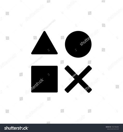 Joystick Buttons Game Console Buttons Icon Stock Vector Royalty Free