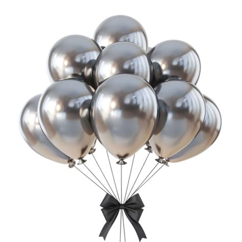 Globos Plateados Png Para Descargar Gratis