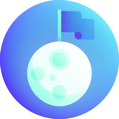 Ícone De Lua Gradient Galaxy Gradient