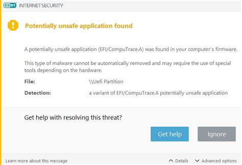 Uefi Issue Malware Finding And Cleaning Eset Security Forum