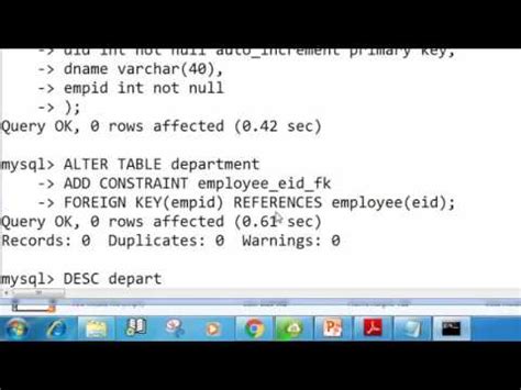 Learn Add Foreign Key Constraint In A Table Sql Hindi Mind Luster