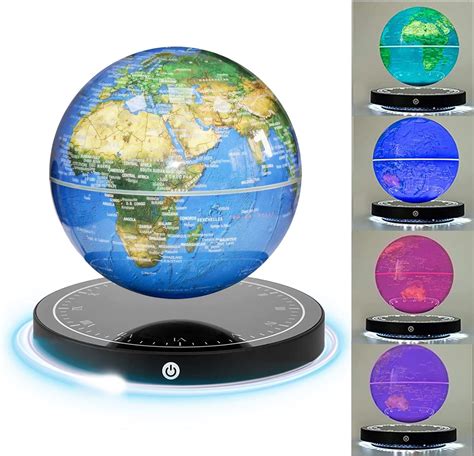 Cicorfu Floating Globe Magnetic Levitating Globe With Led Light 360